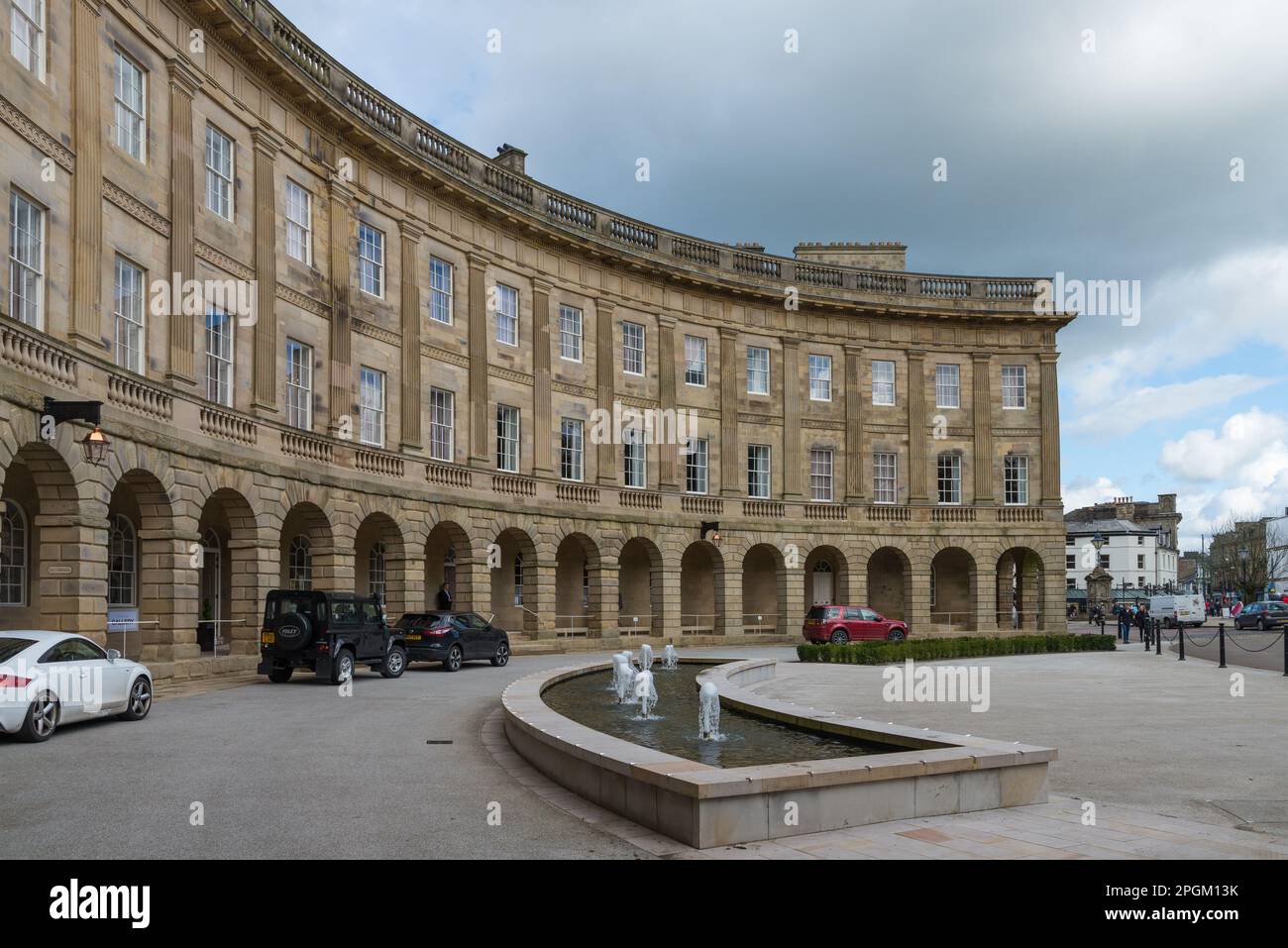 The Ensana Buxton Crescent Hotel in the Peak District town of Buxton ...