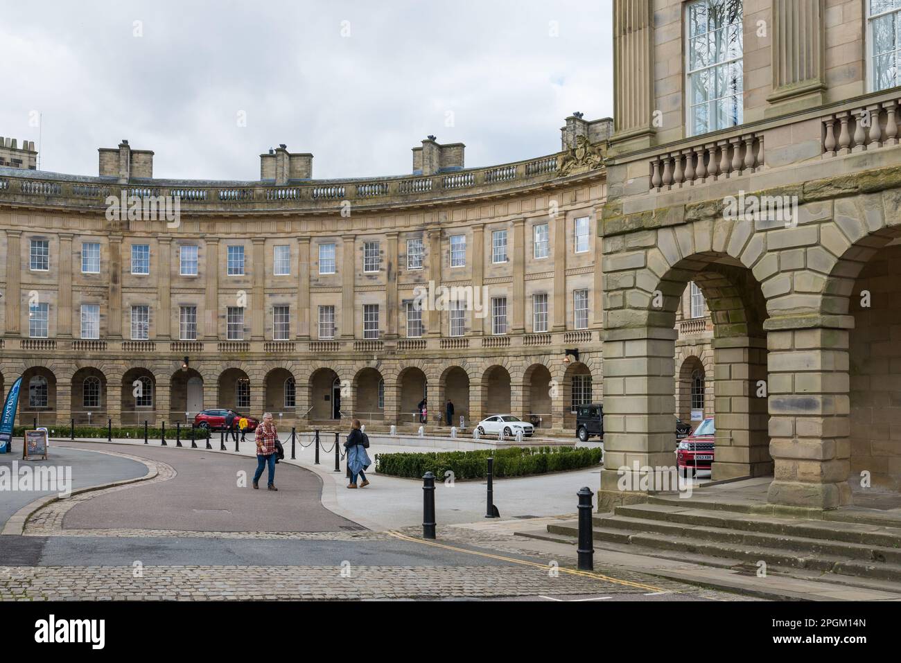 The Ensana Buxton Crescent Hotel in the Peak District town of Buxton ...