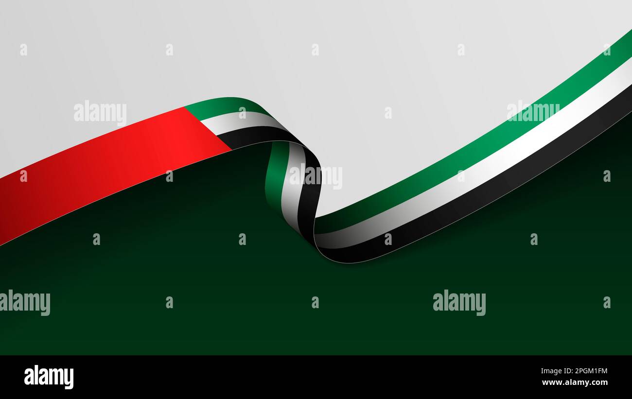 EAU ribbon flag background. Element of impact for the use you want to ...