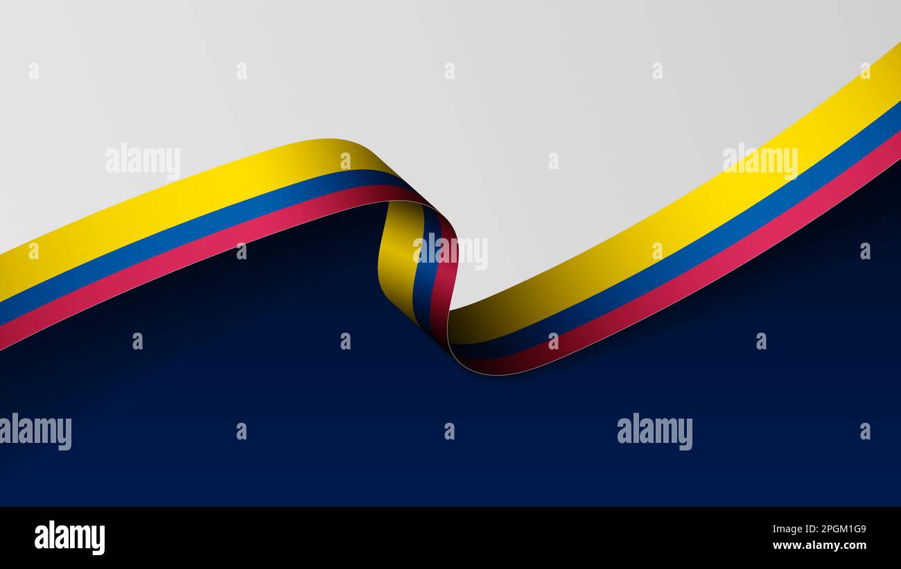 Colombia ribbon flag background. Element of impact for the use you want ...