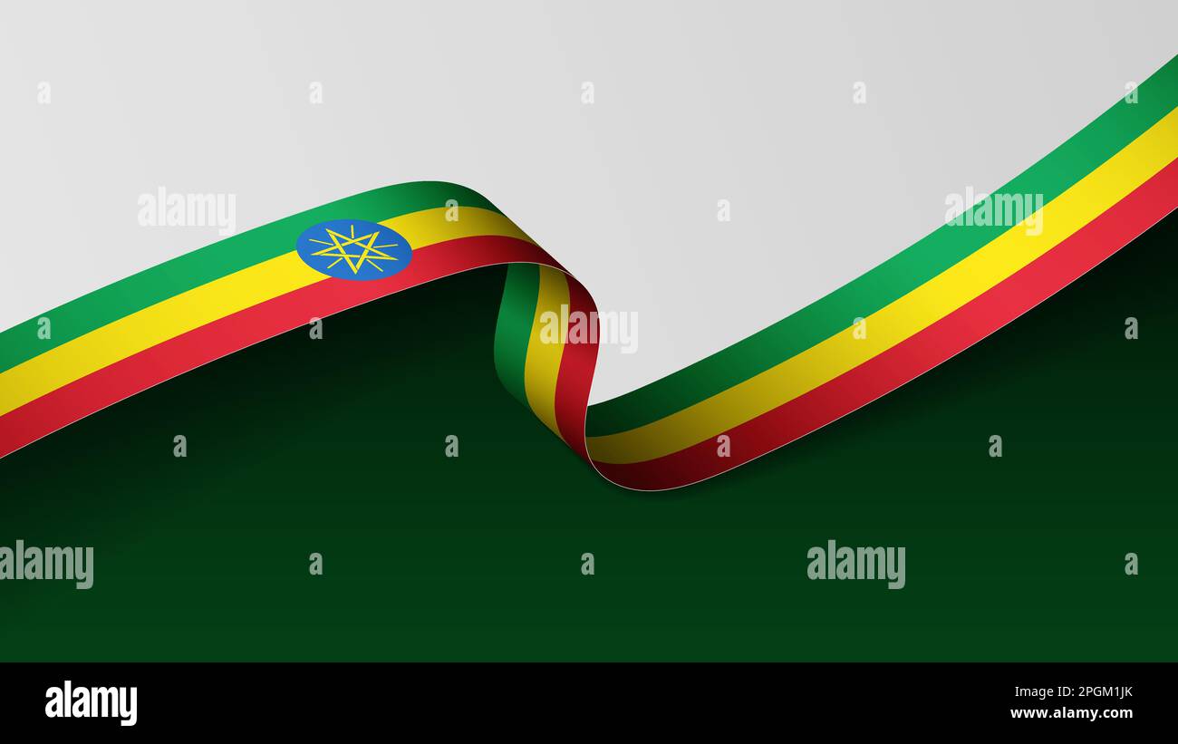 Ethiopia ribbon flag background. Element of impact for the use you want ...