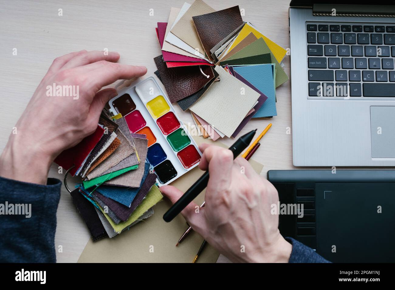 color swatches palette combination design art Stock Photo - Alamy