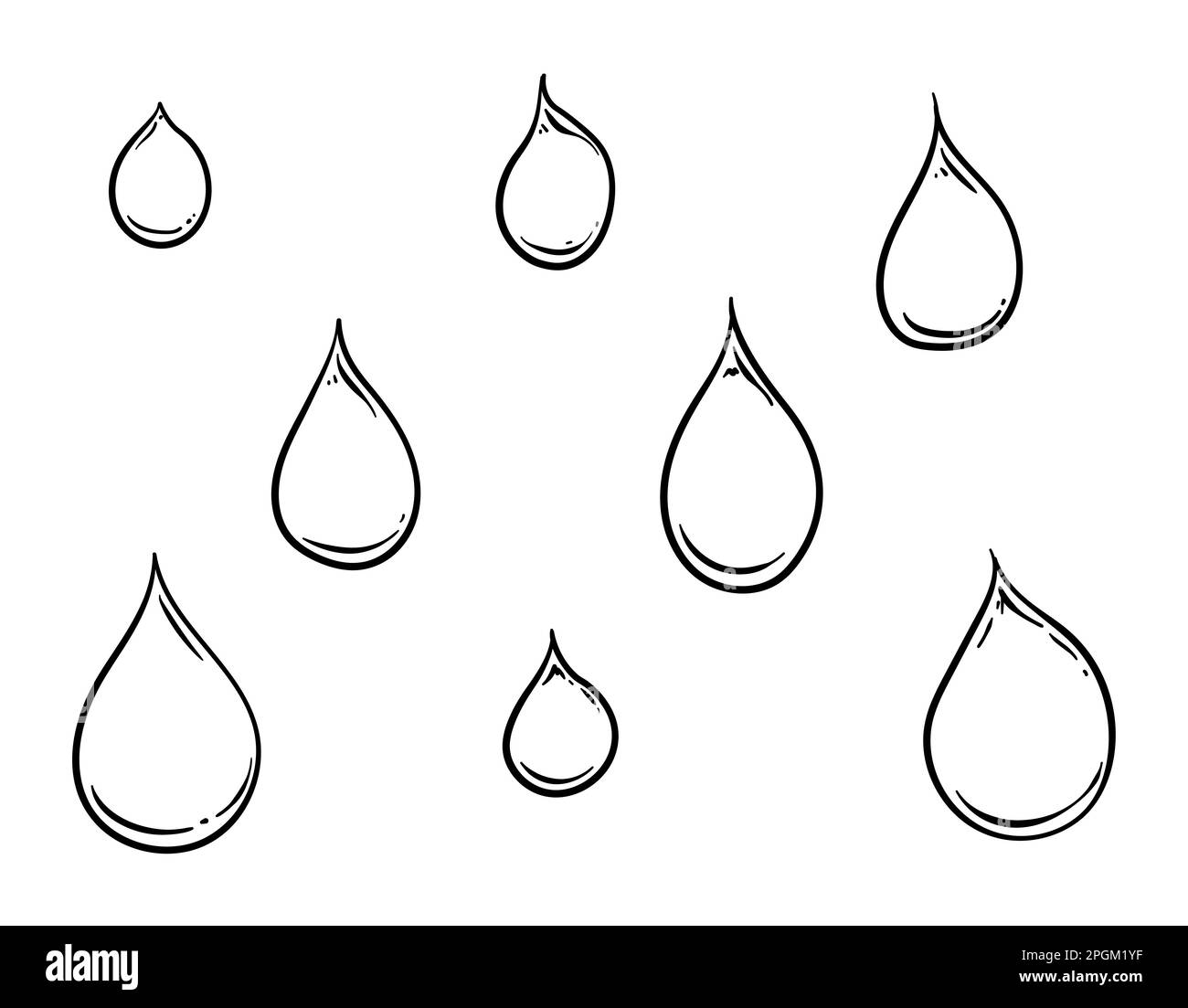 Pure water hand drawn Stock Vector Images - Alamy