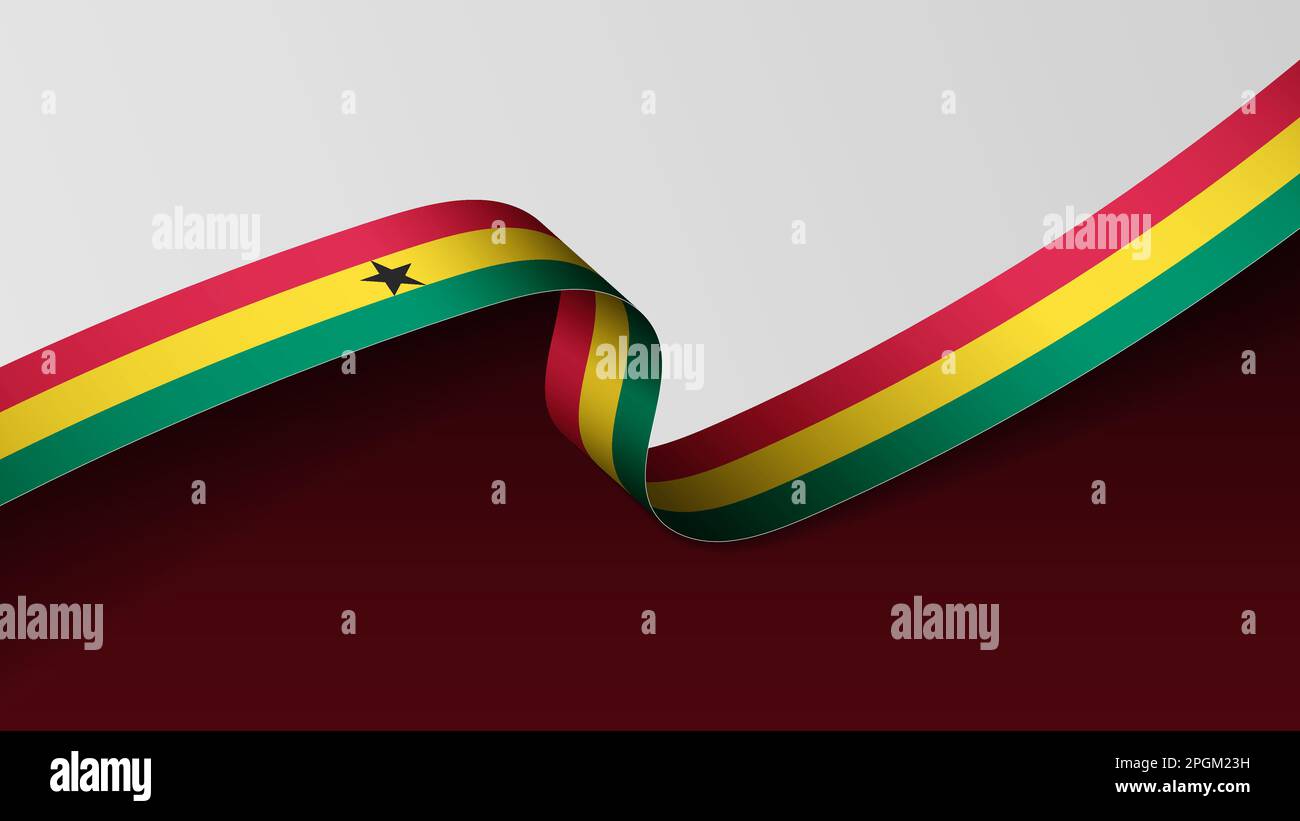 Ghana ribbon flag background. Element of impact for the use you want to ...