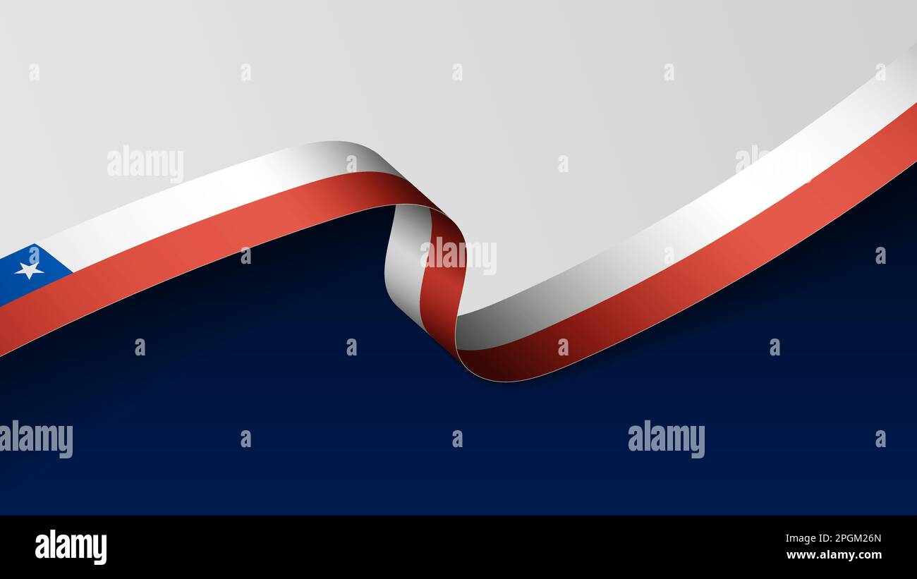 Chile ribbon flag background. Element of impact for the use you want to ...