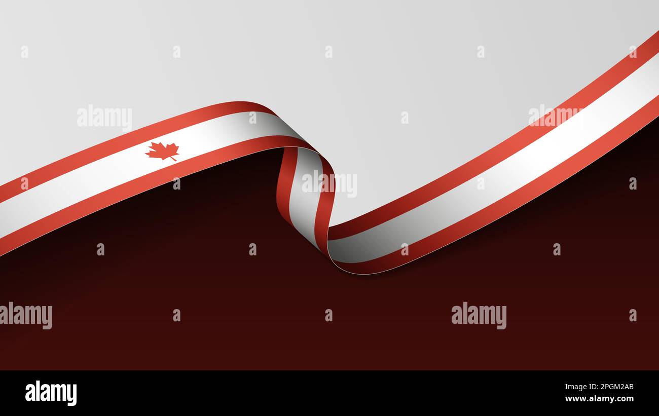 Canada ribbon flag background. Element of impact for the use you want ...