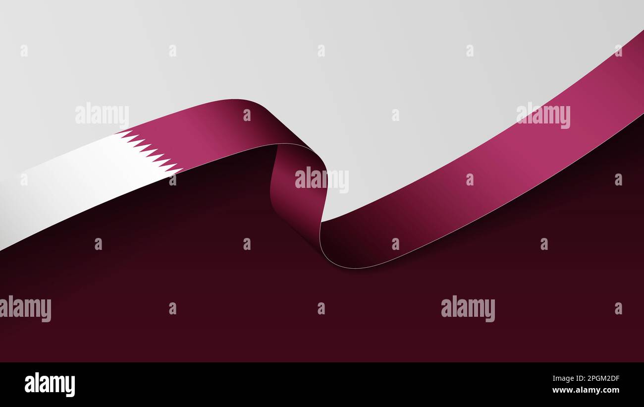 Qatar ribbon flag background. Element of impact for the use you want to ...