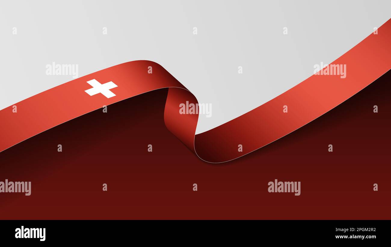 Switzerland ribbon flag background. Element of impact for the use you ...