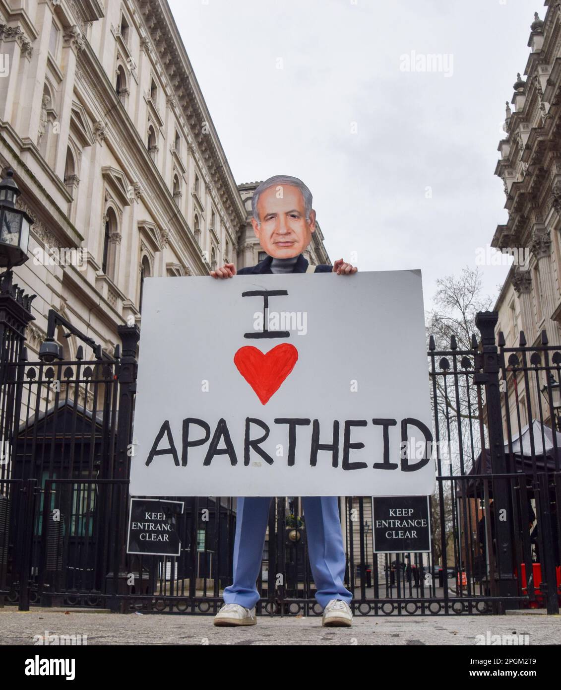 London, UK. 23rd March 2023. An Amnesty International UK activist ...