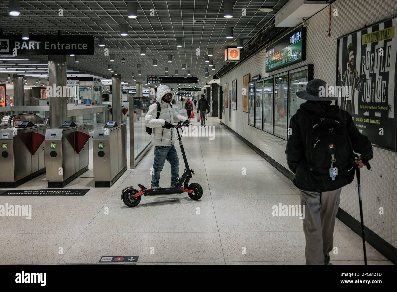 San Francisco, United States. 22nd Mar, 2023. The Central Subway T Lane ...