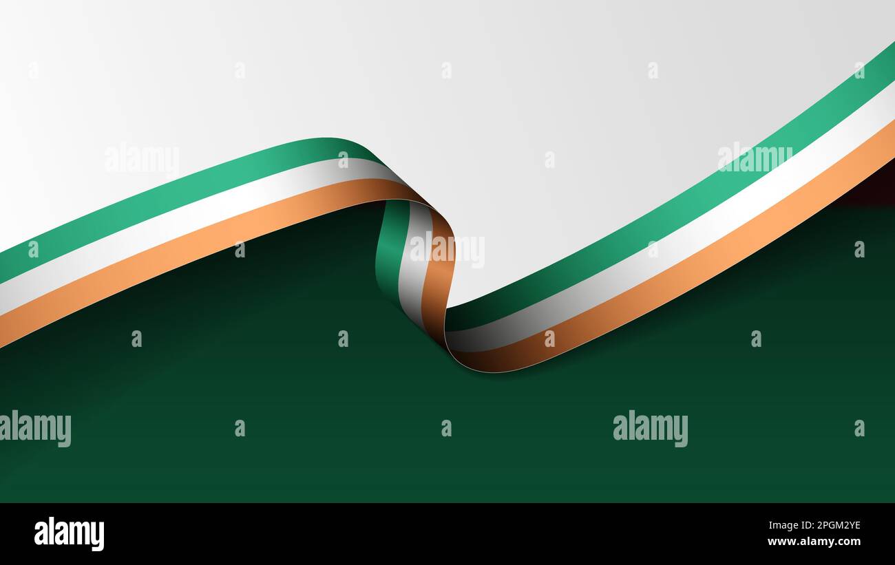 Ireland ribbon flag background. Element of impact for the use you want ...