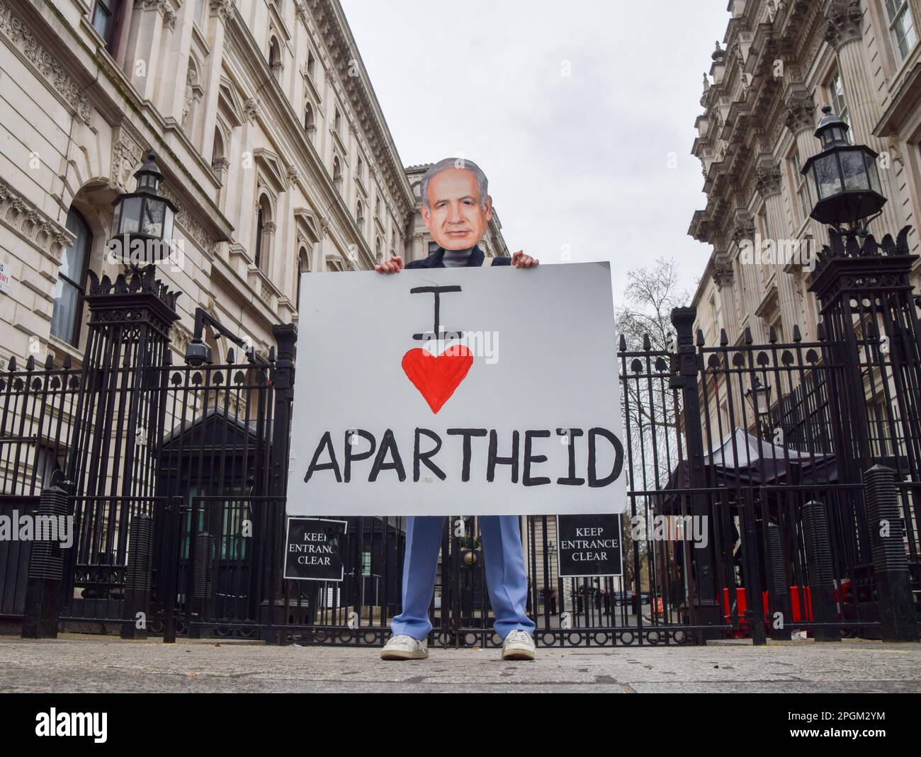 London, UK. 23rd March 2023. An Amnesty International UK activist ...