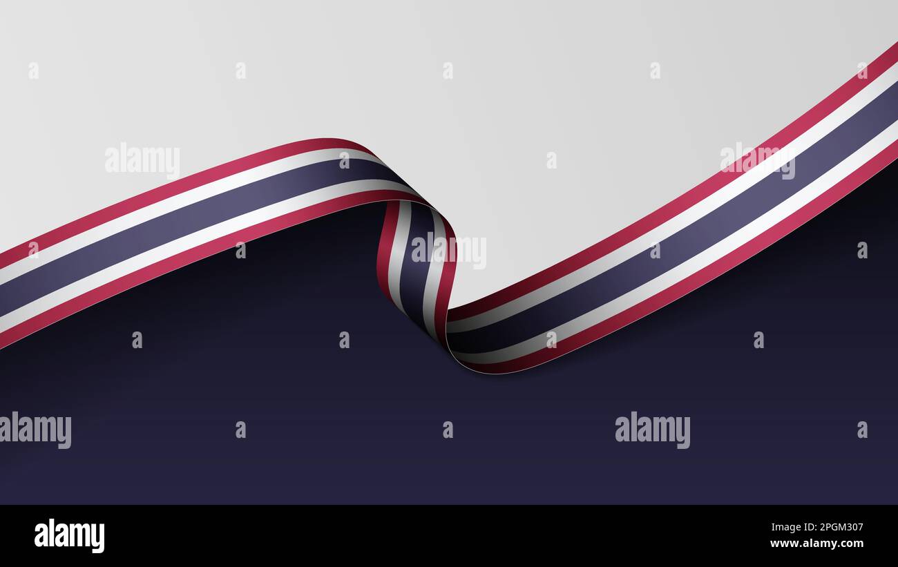 Thailand ribbon flag background. Element of impact for the use you want ...