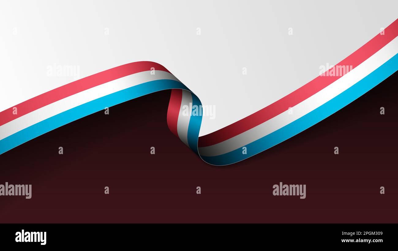 Luxembourg ribbon flag background. Element of impact for the use you ...