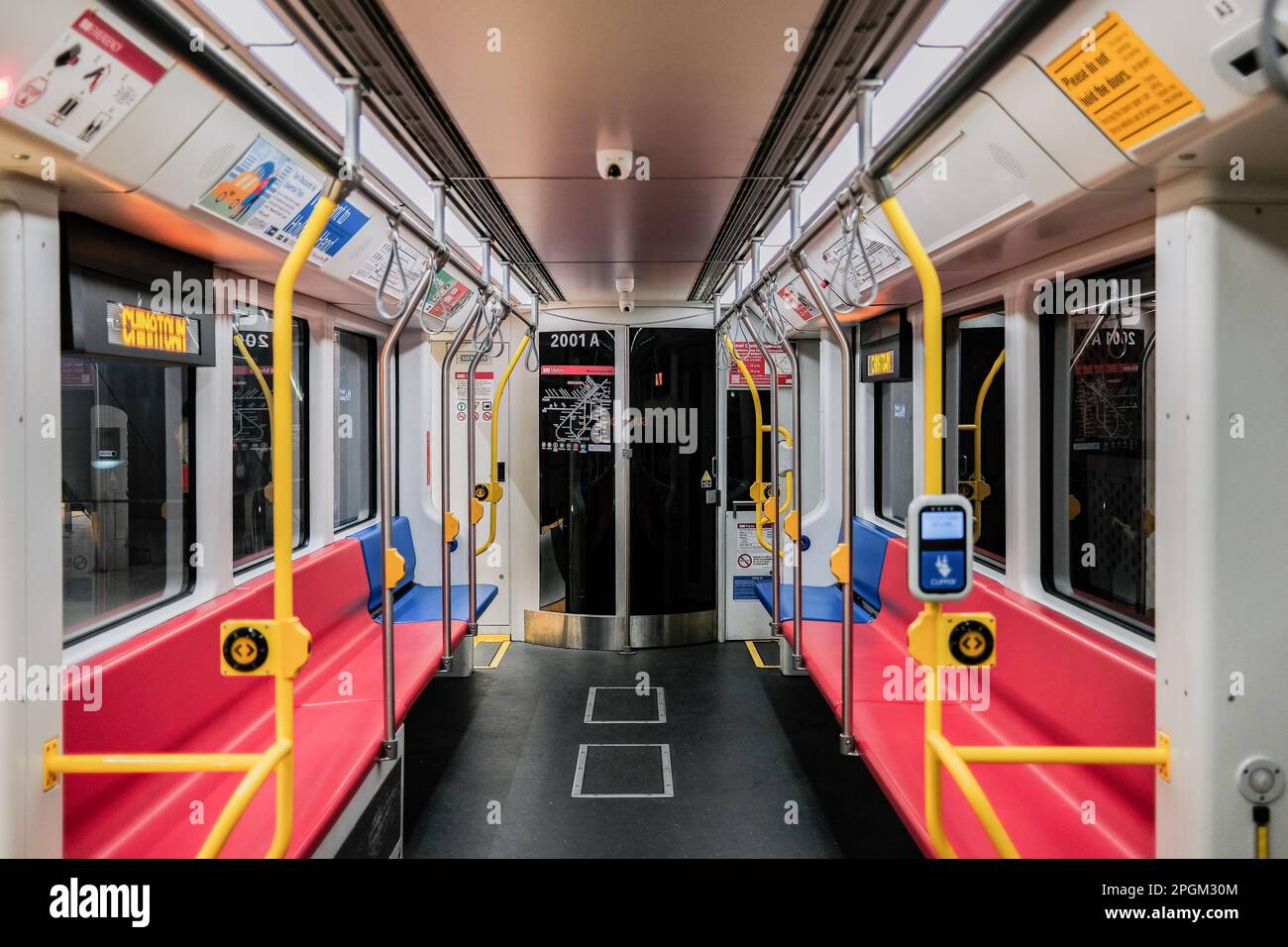 San Francisco, United States. 22nd Mar, 2023. One of the subway cars on ...
