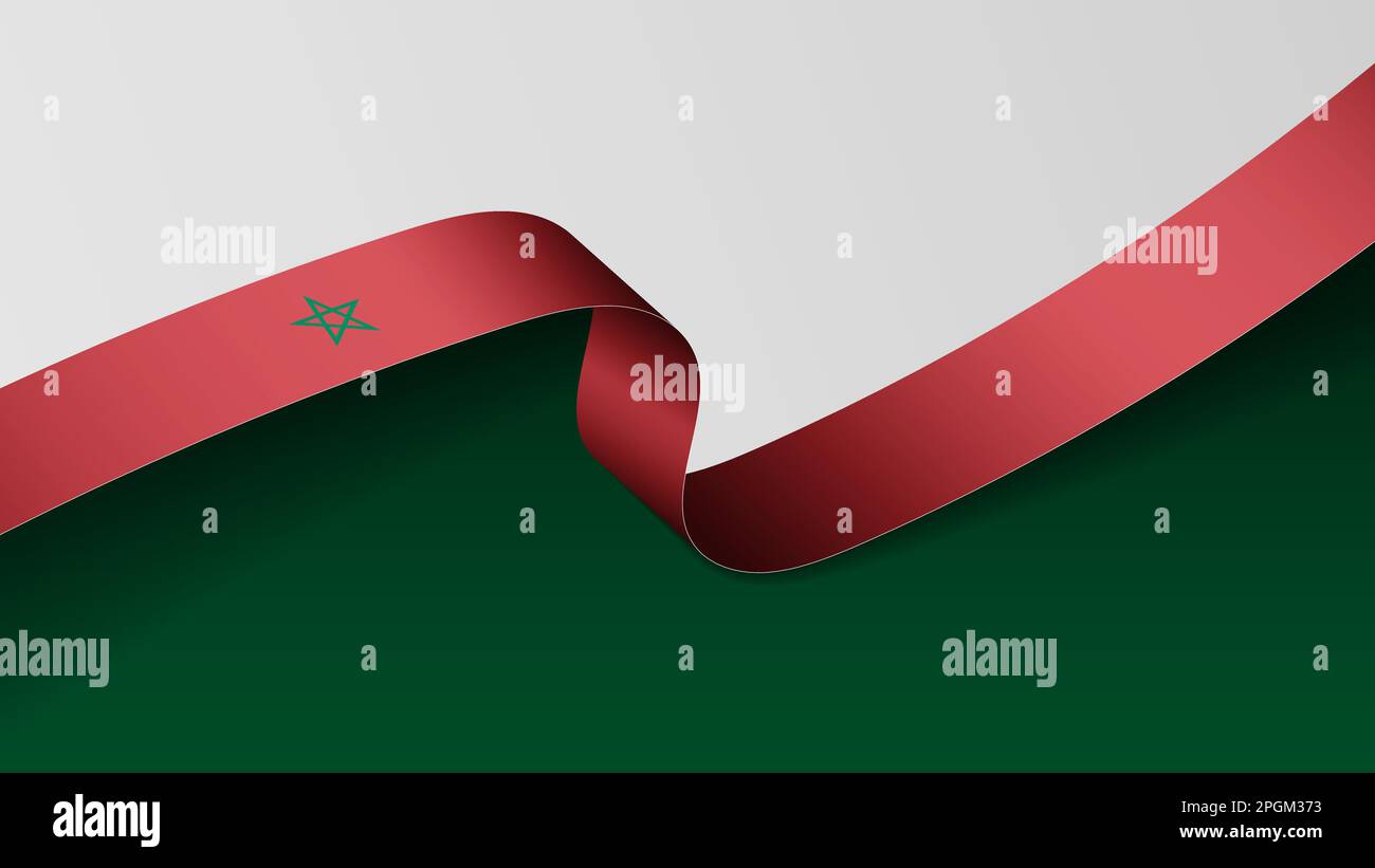Morocco ribbon flag background. Element of impact for the use you want ...