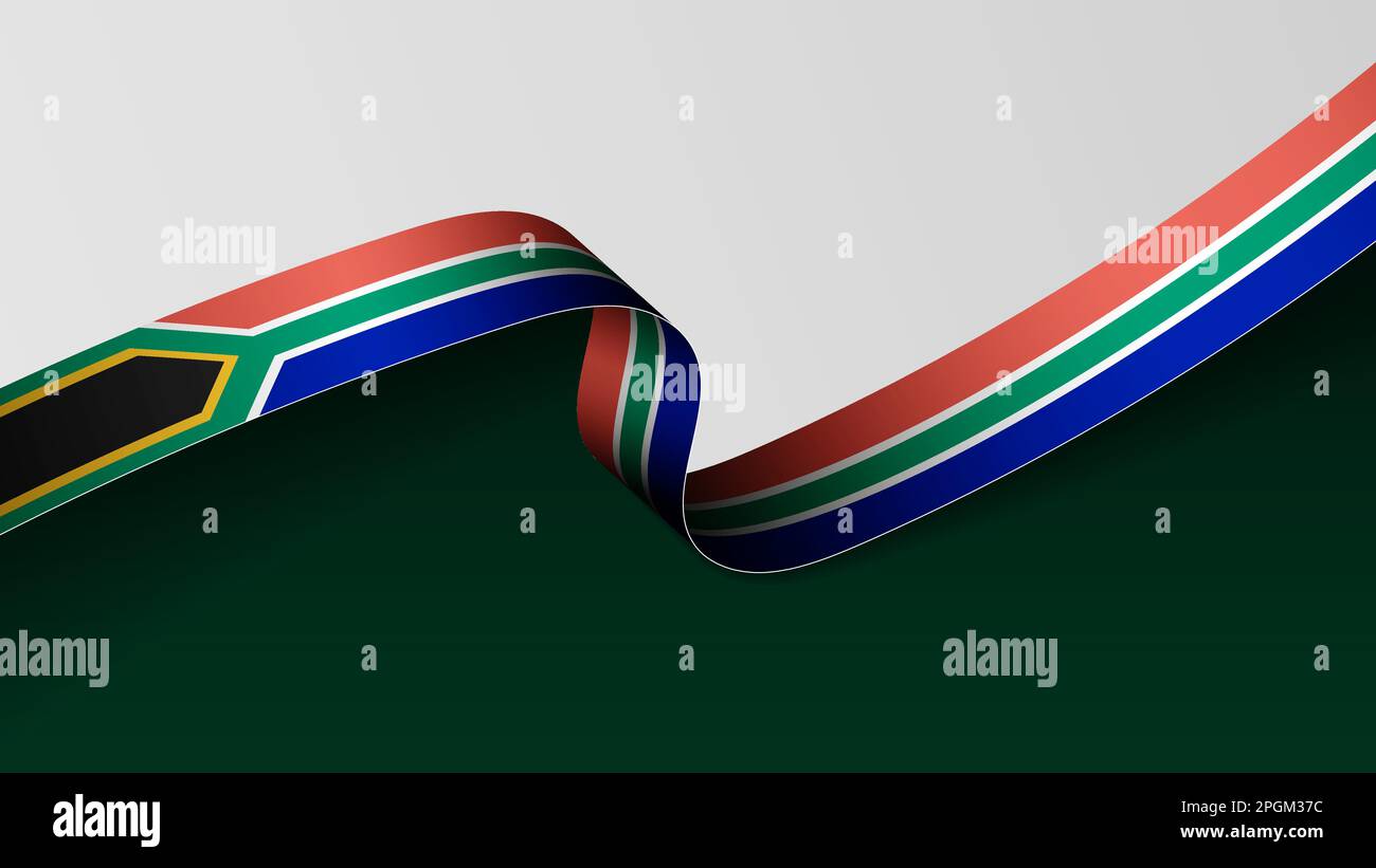 SouthAfrica ribbon flag background. Element of impact for the use you ...