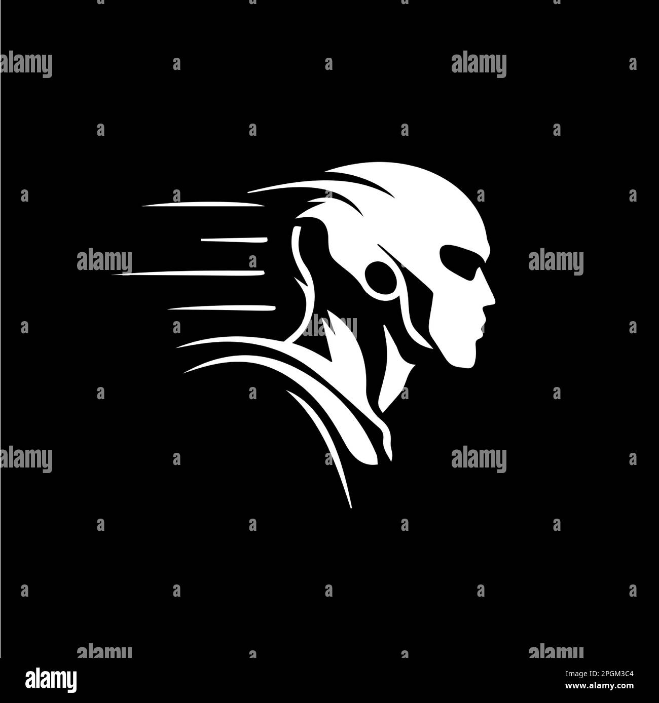 Speed Rider head icon, racer man emblem, automotive sport logo template ...