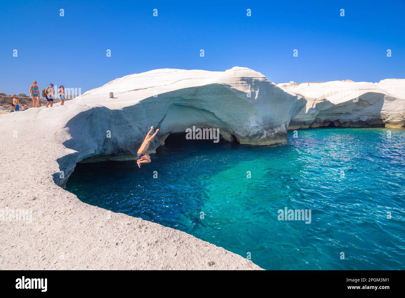 Sarakiniko milos island cyclades greece hi-res stock photography and ...