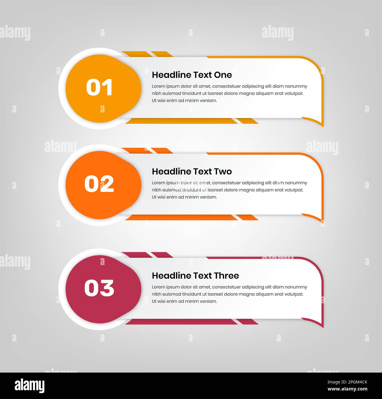 Minimal infographic steps or process cards Stock Vector Image & Art - Alamy