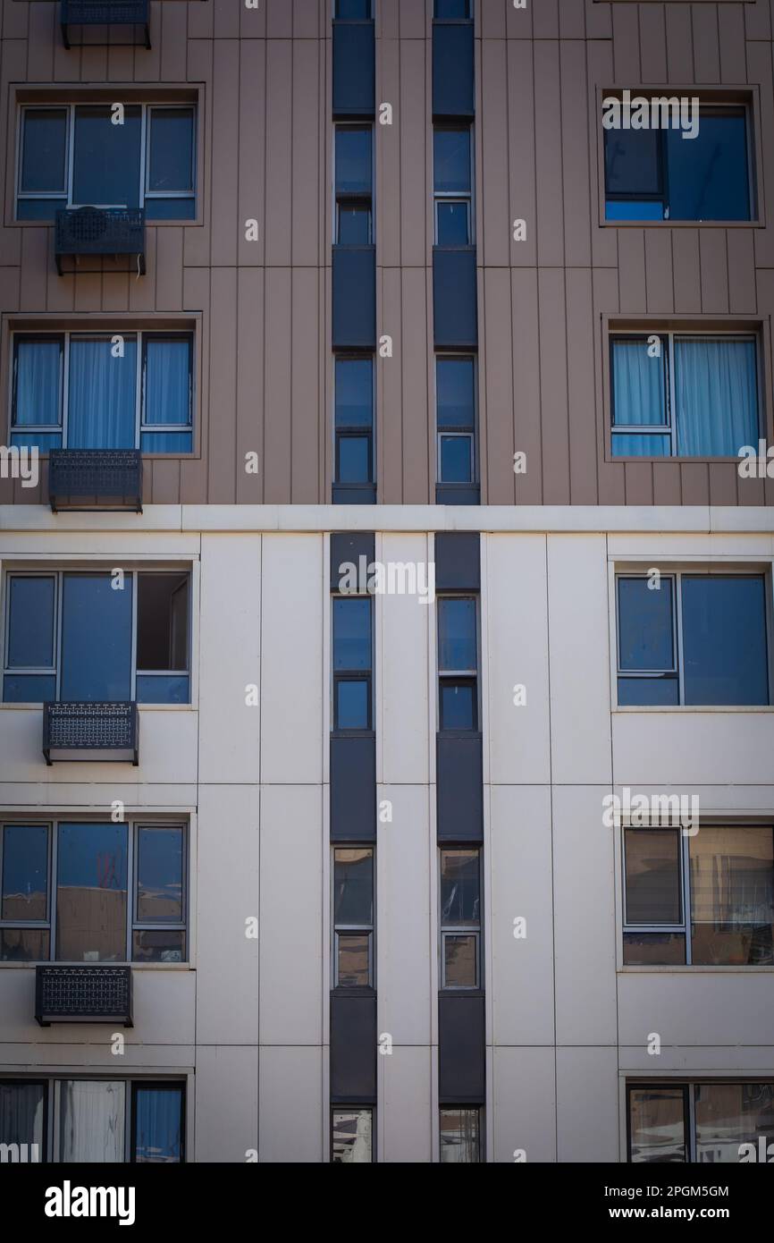 windows on the facade of a new multi-storey building Stock Photo - Alamy