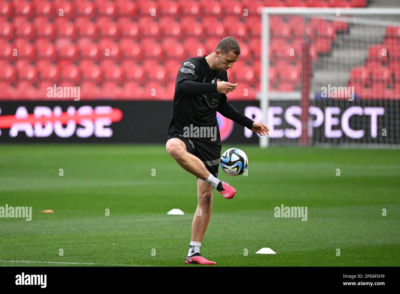Prague, Czech Republic. 23rd Mar, 2023. Czech national teams player ...