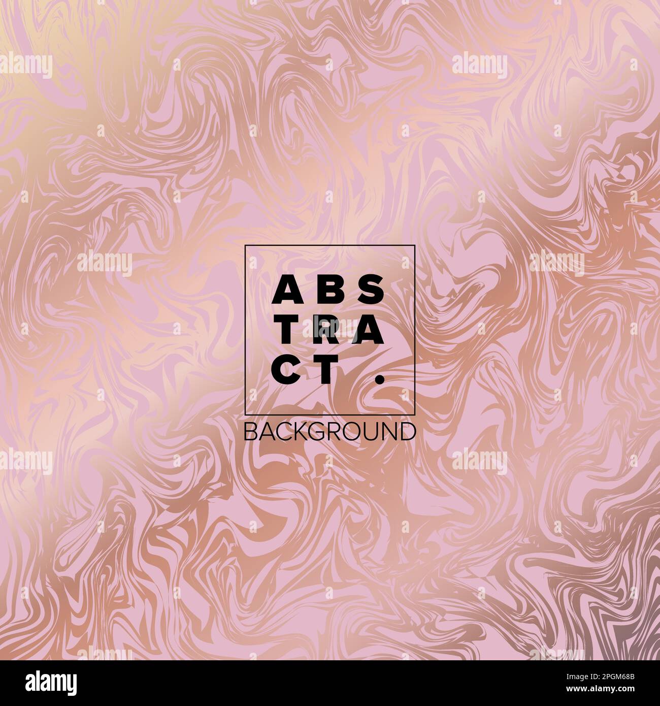 Abstract pink background with metallic marble effect and place for your ...