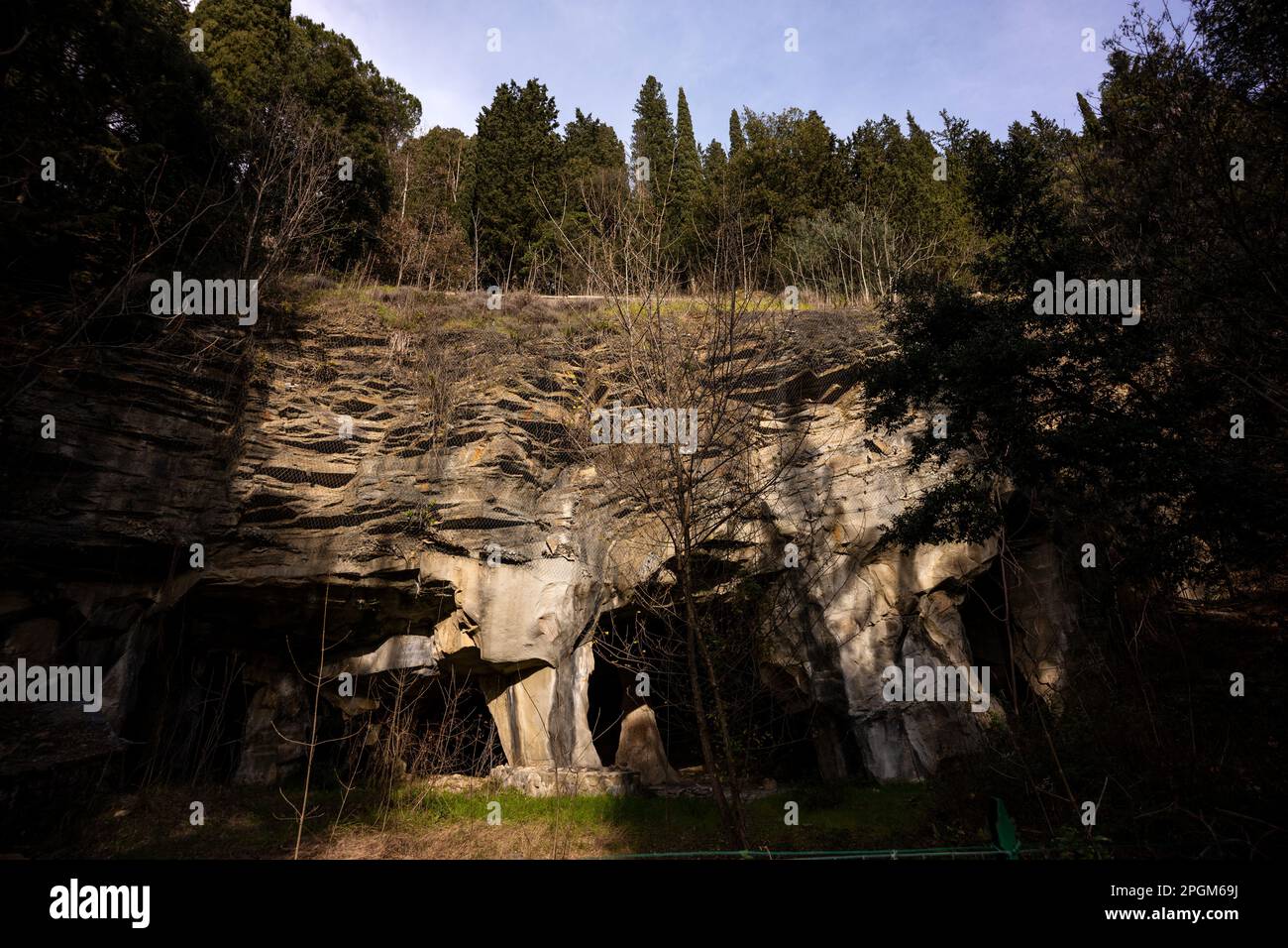 Monte Ceceri, near Fiesole, where so the myth goes, Leonardo da Vinci ...
