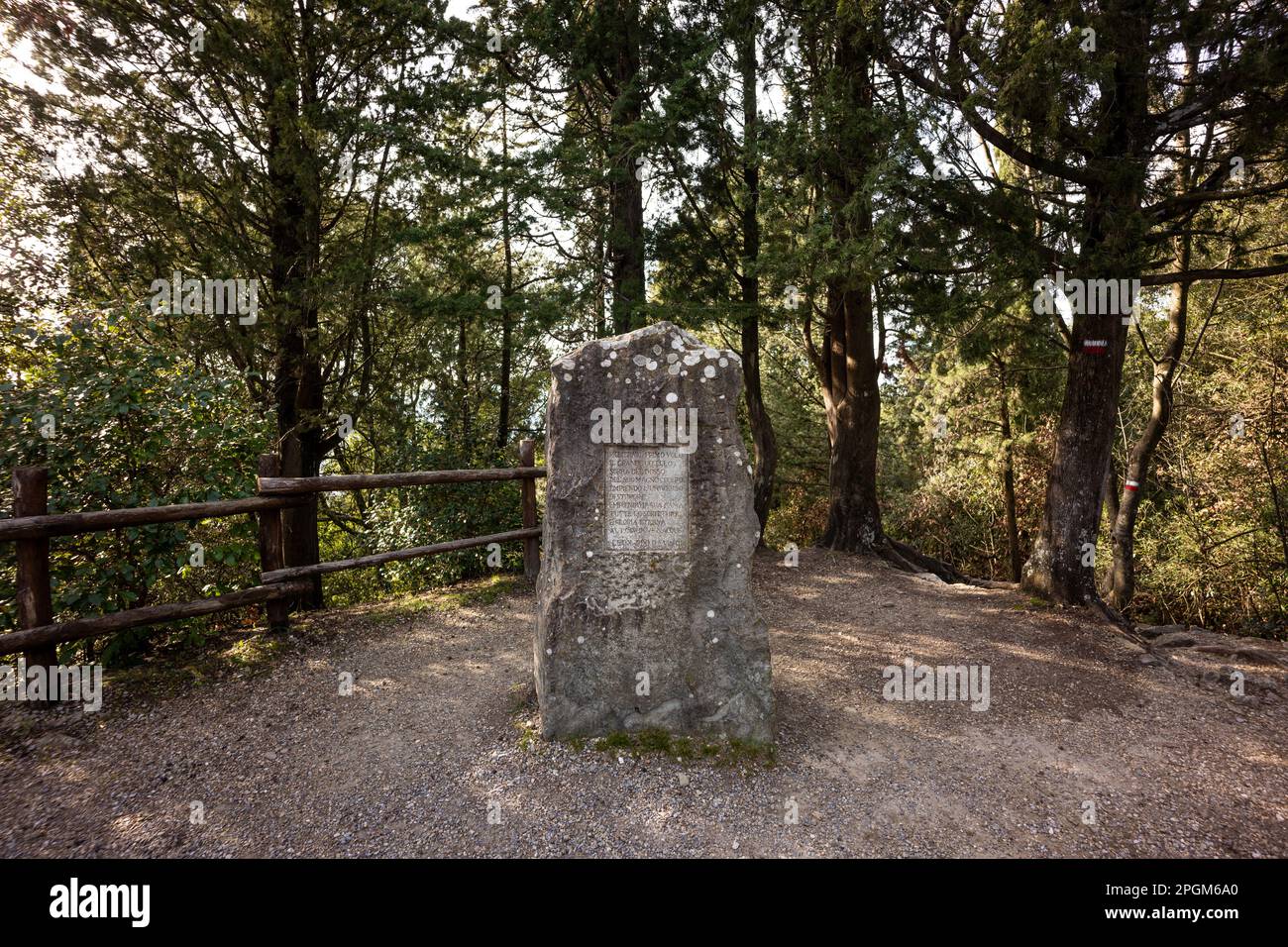 Monte Ceceri, near Fiesole, where so the myth goes, Leonardo da Vinci ...