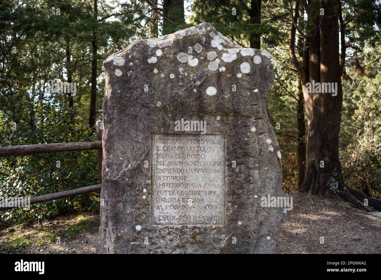 Monte Ceceri, near Fiesole, where so the myth goes, Leonardo da Vinci ...