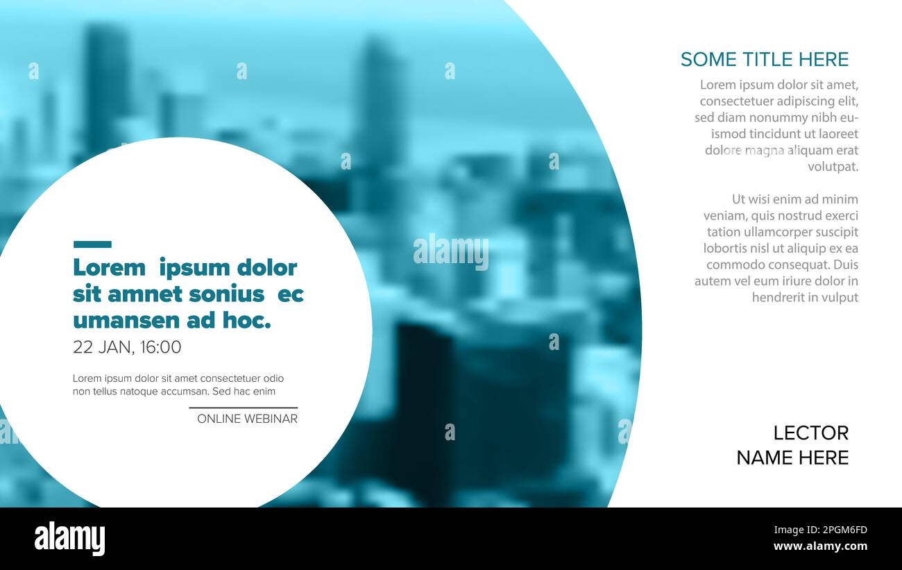 Facebook event cover template for online webinar with photo ...