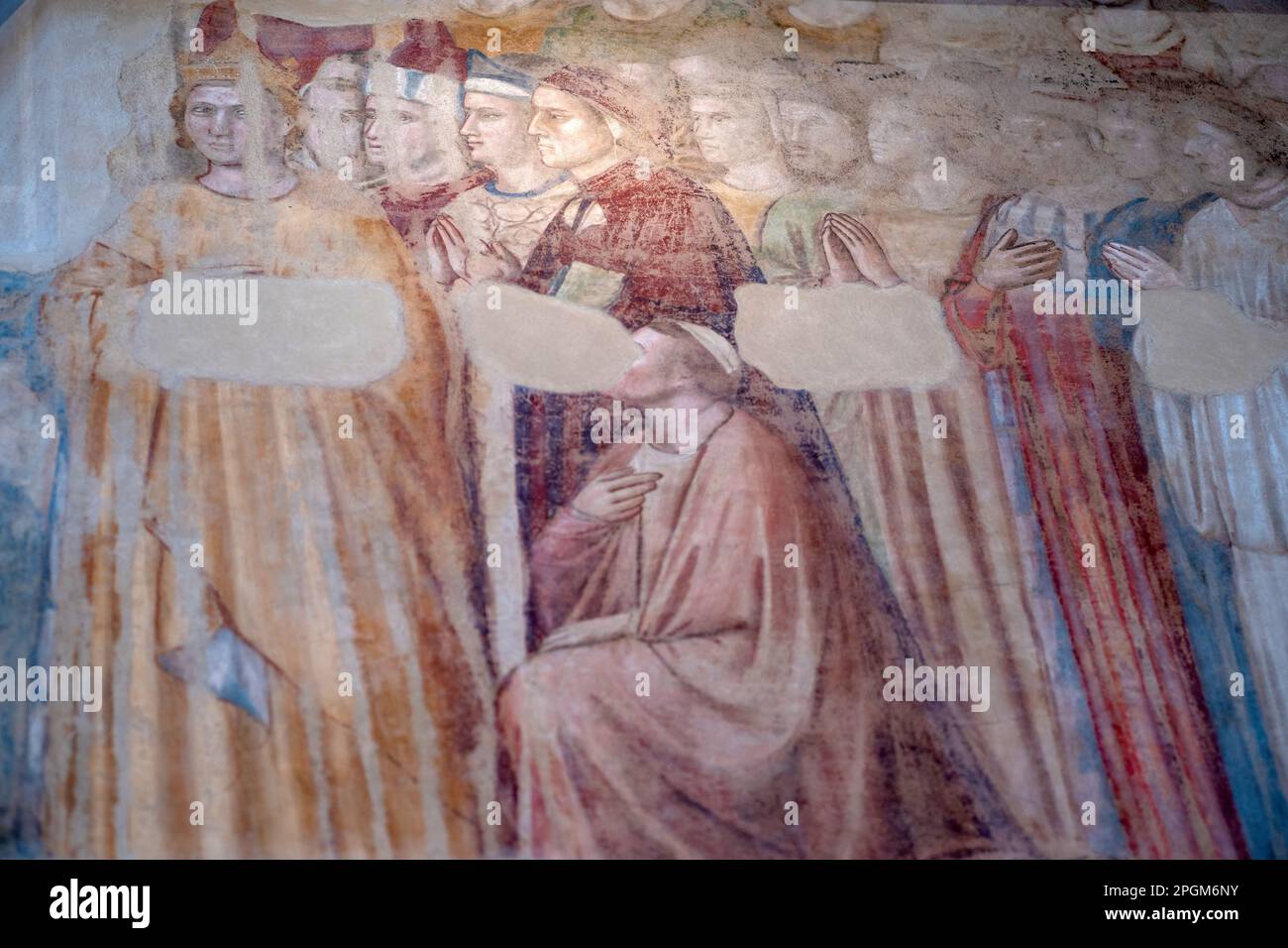 Fresco by Giotto in the Magdalen chapel in the Bargello, Florence ...