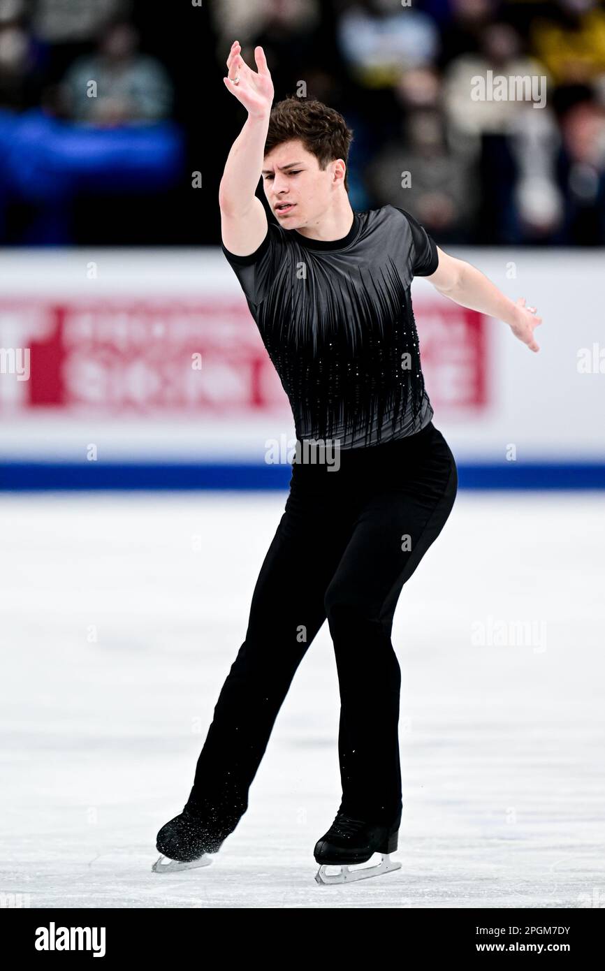 Mark GORODNITSKY (ISR), during Men Short Program, at the ISU World ...