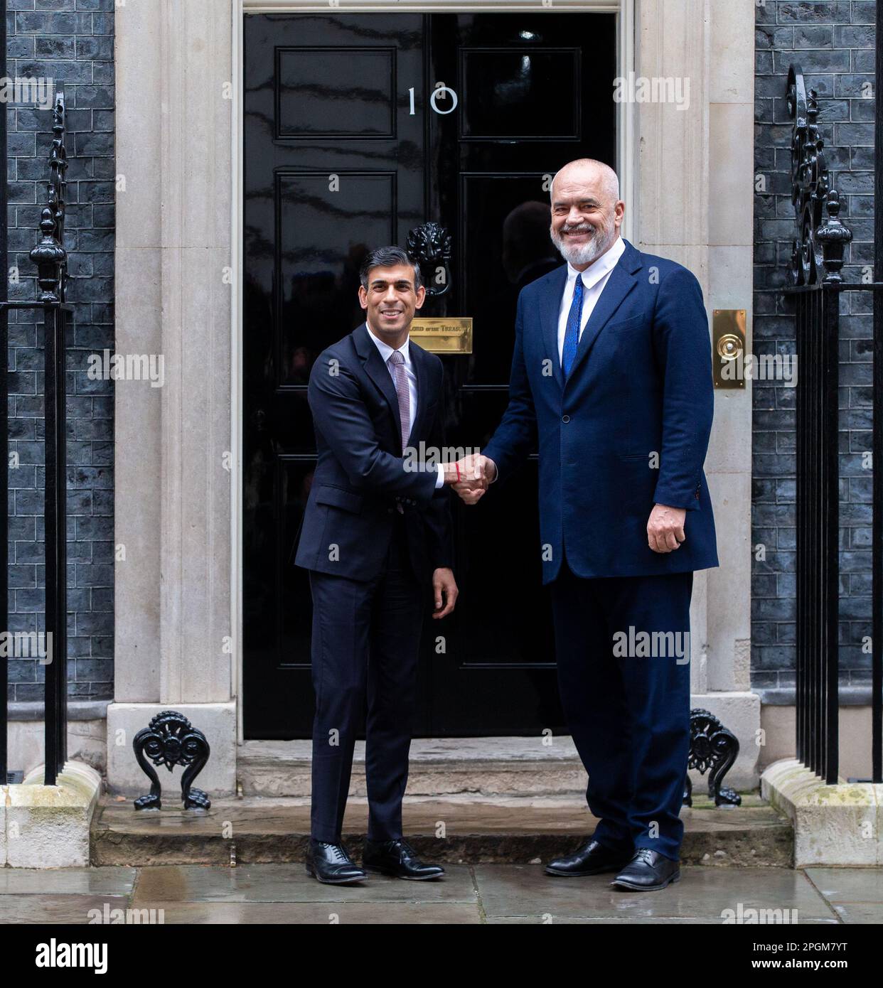 London, England, UK. 23rd Mar, 2023. UK Prime Minister RISHI SUNAK welcomes Prime Minister of ...