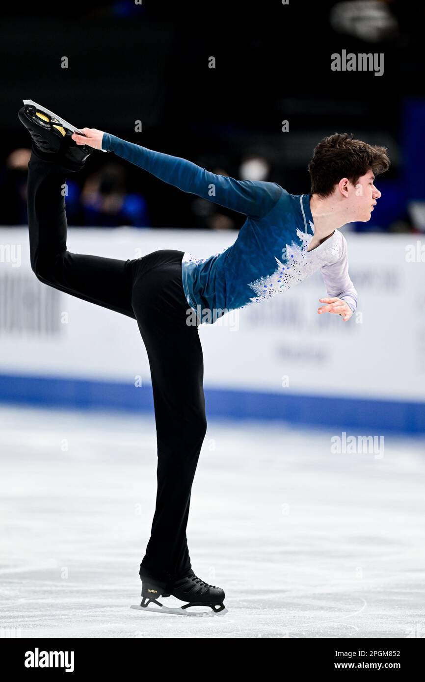 Adam HAGARA (SVK), during Men Short Program, at the ISU World Figure ...