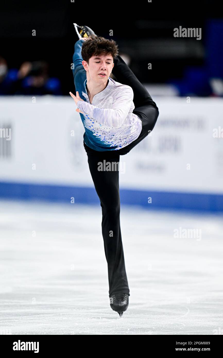 Adam HAGARA (SVK), during Men Short Program, at the ISU World Figure ...