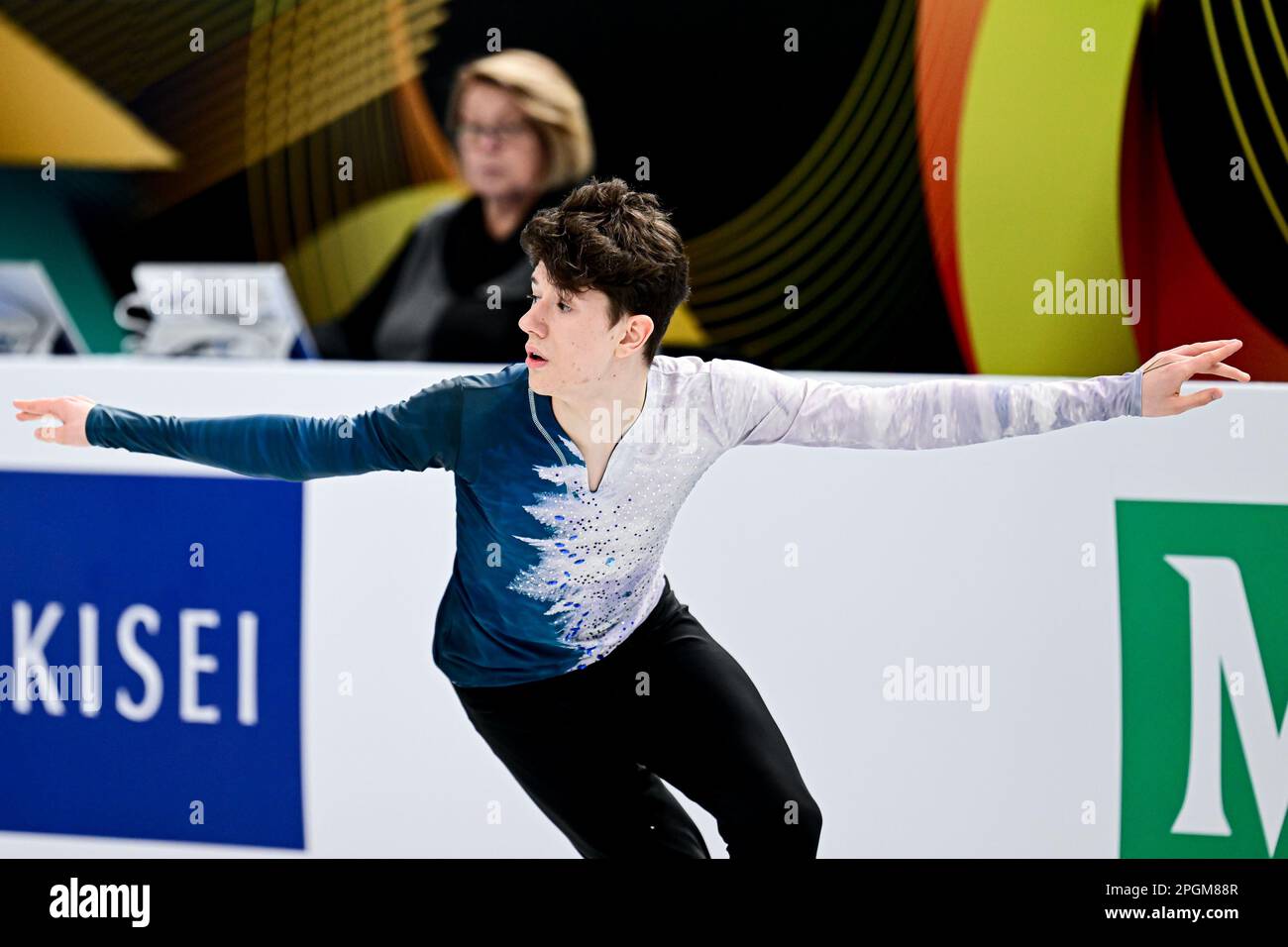 Adam HAGARA (SVK), during Men Short Program, at the ISU World Figure ...