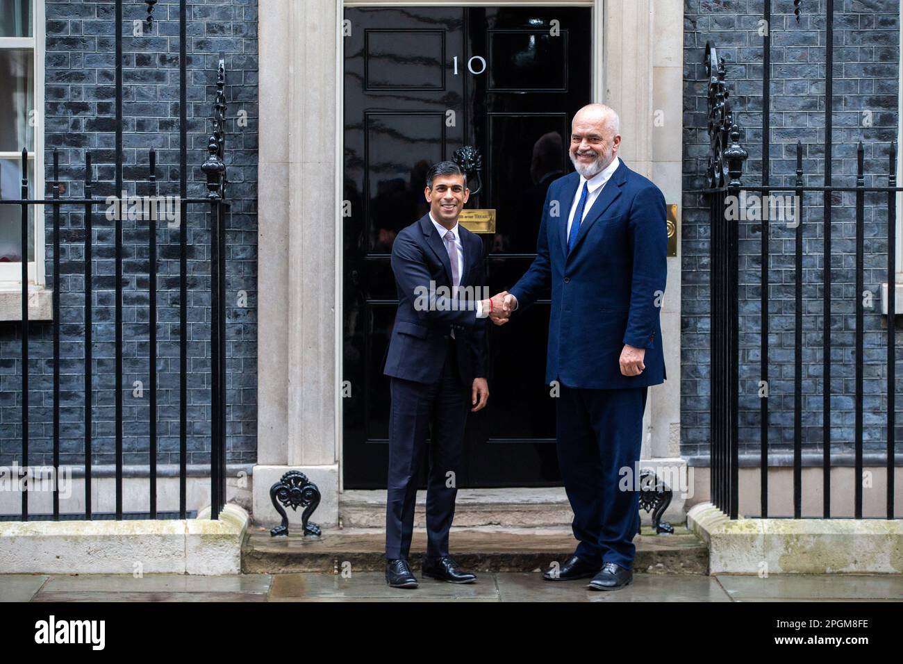 London, England, UK. 23rd Mar, 2023. UK Prime Minister RISHI SUNAK welcomes Prime Minister of ...