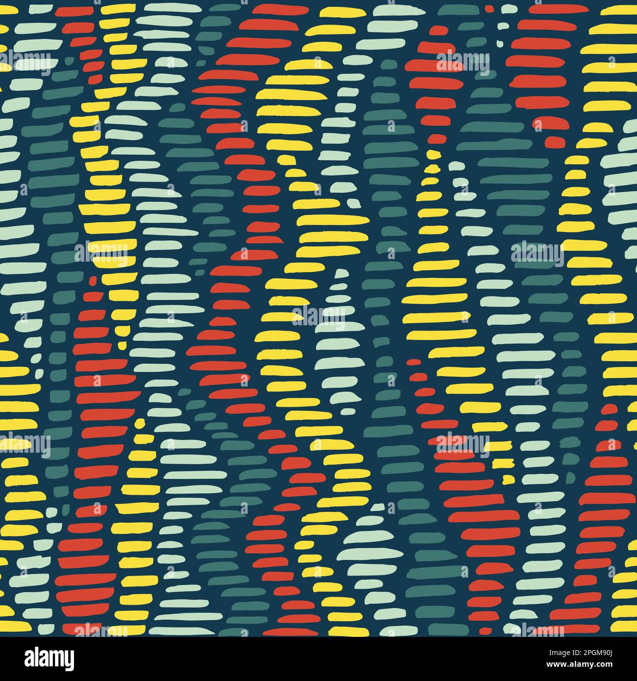 Seamless vector pattern with colorful marker strokes great for textile ...
