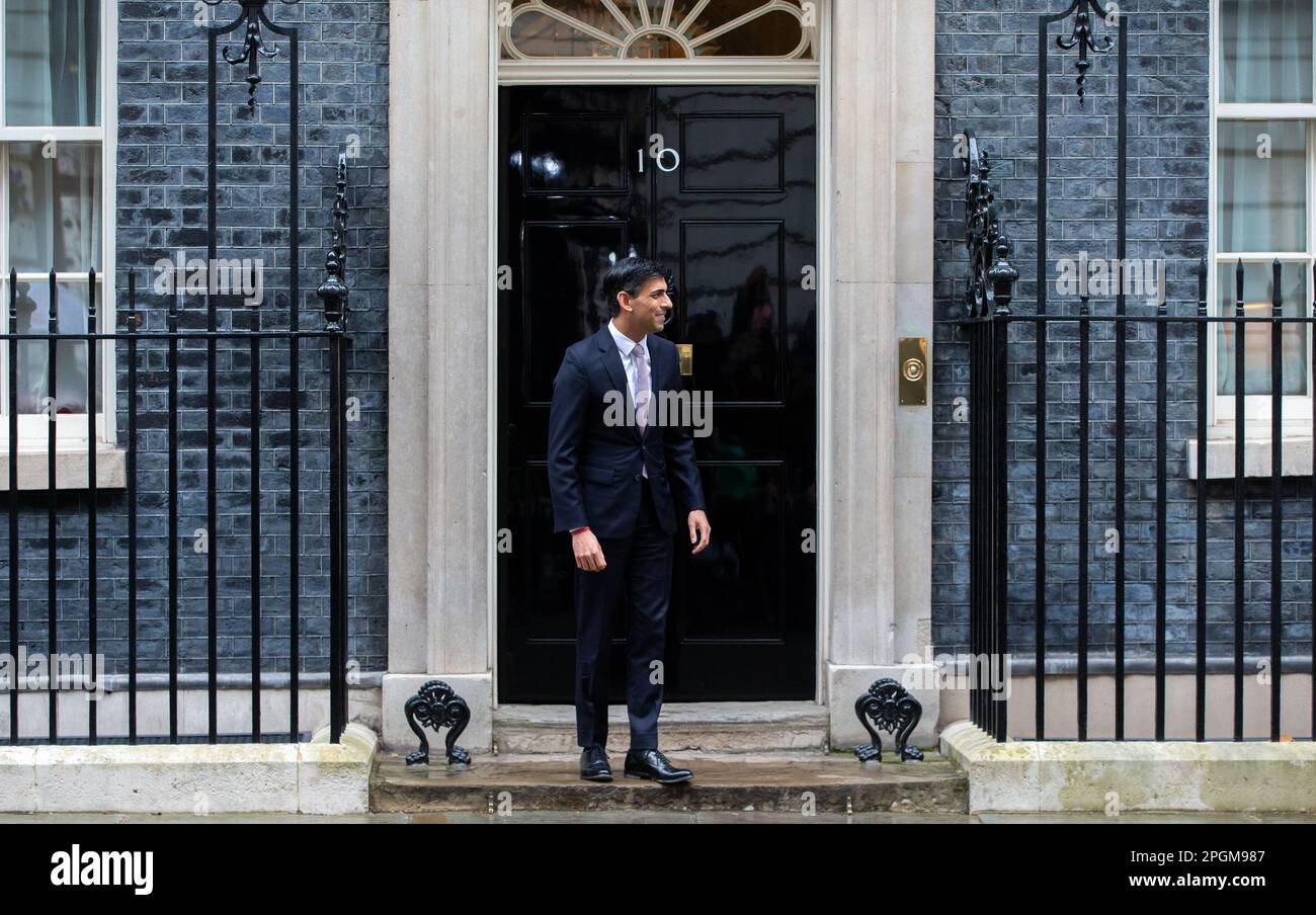 London, England, UK. 23rd Mar, 2023. UK Prime Minister RISHI SUNAK ...