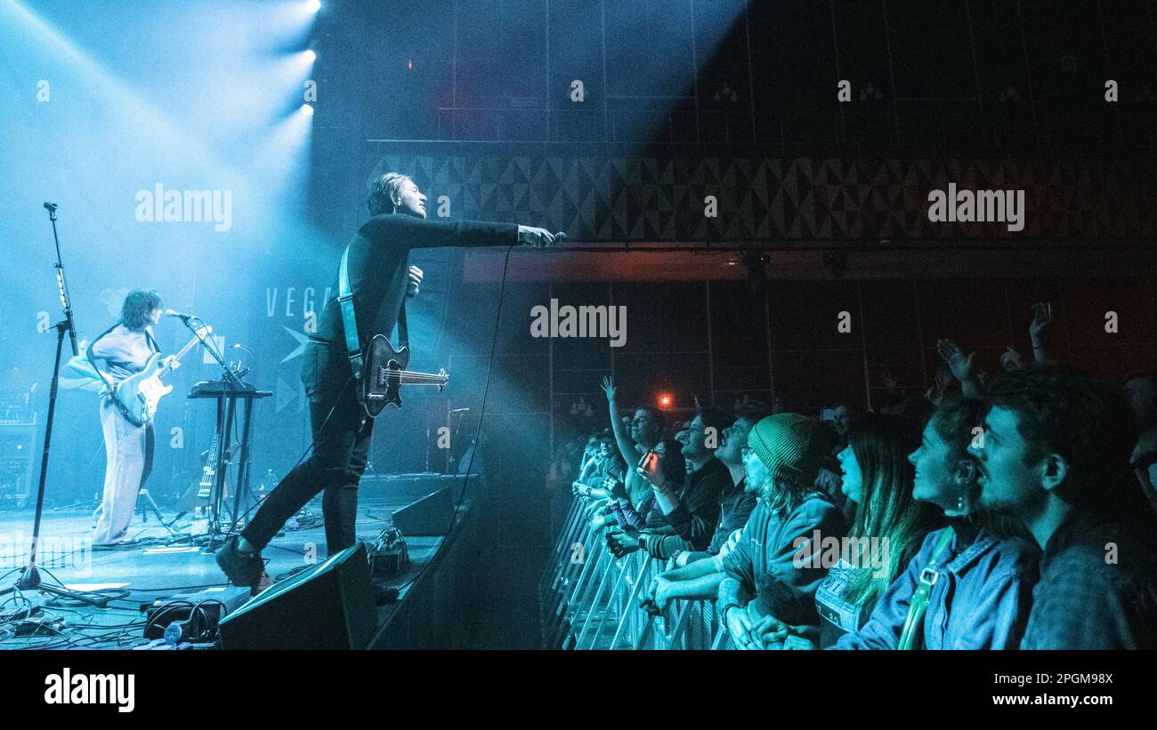 Copenhagen, Denmark. 21st, March 2023. The American synthwave band The ...