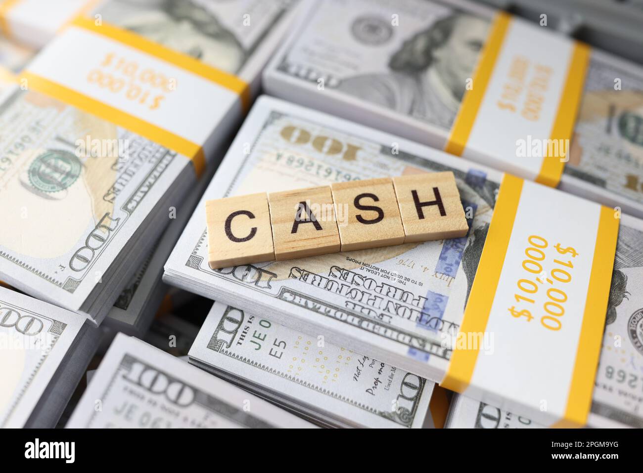 American dollar banknote blocks hi-res stock photography and images - Alamy