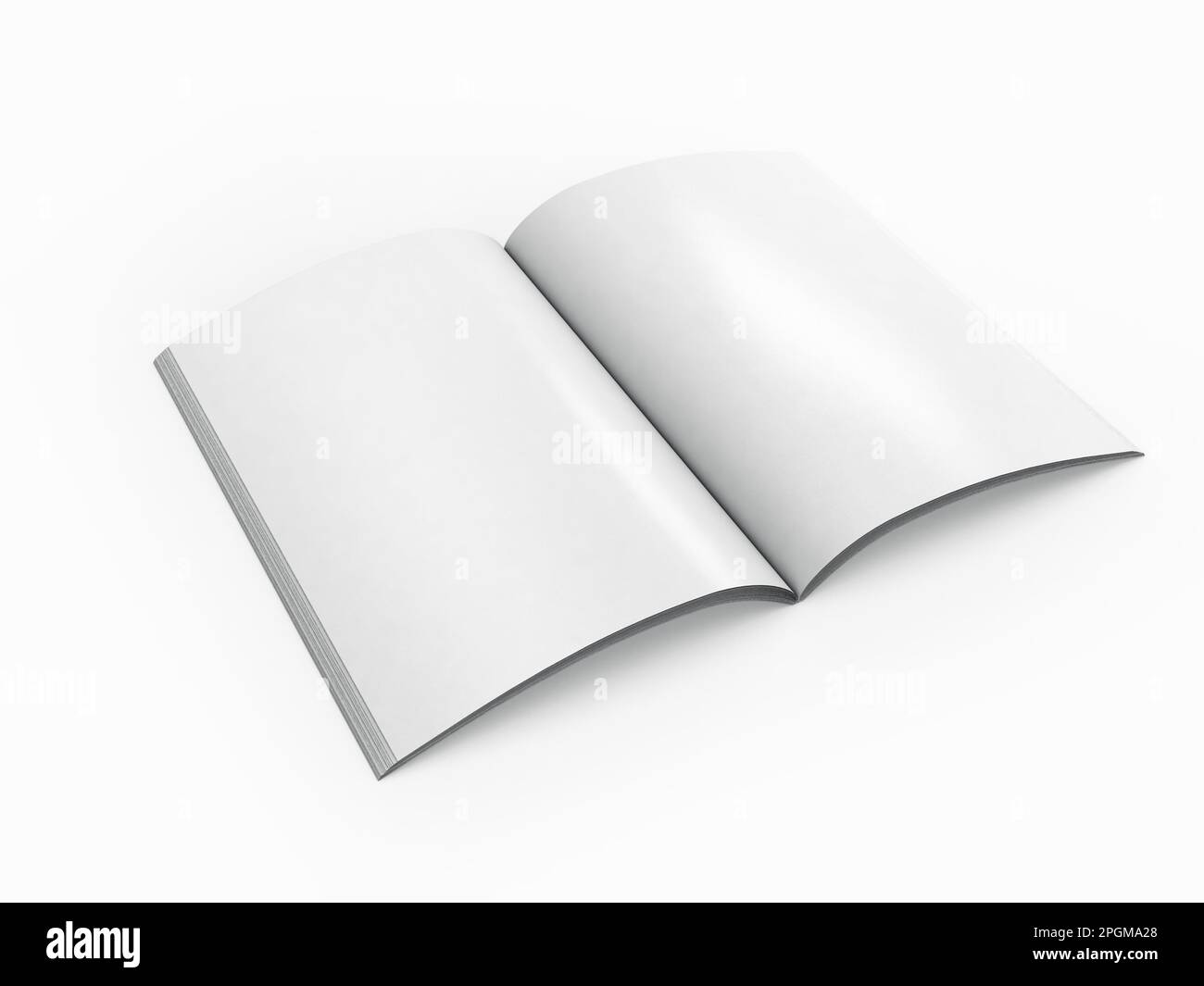 A4 Vertical Brochure, Magazine, Catalog, Mockup. 3D Rendering Stock ...