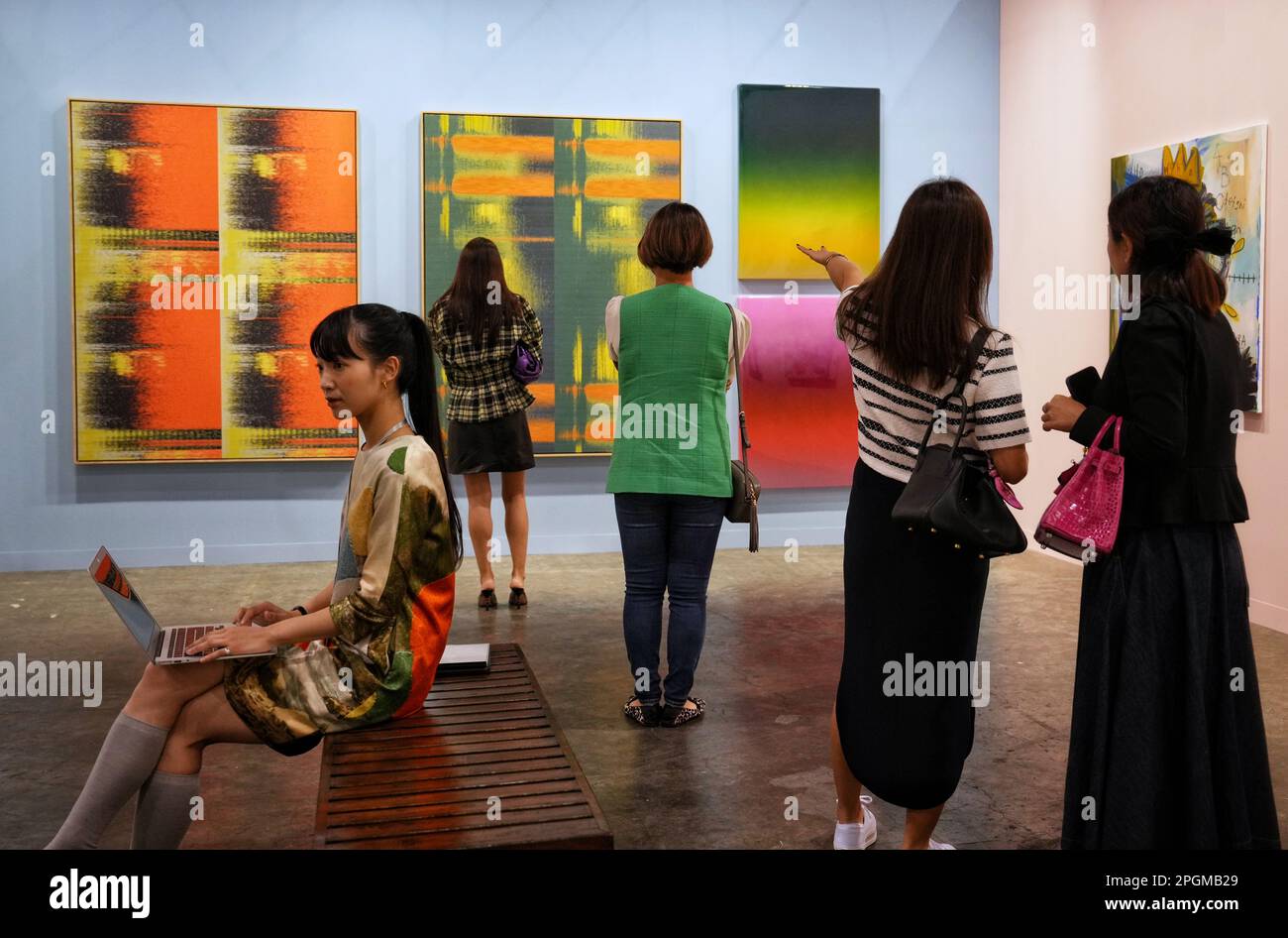 Artworks on display at Art Basel Hong Kong 2023, featuring for Modern ...