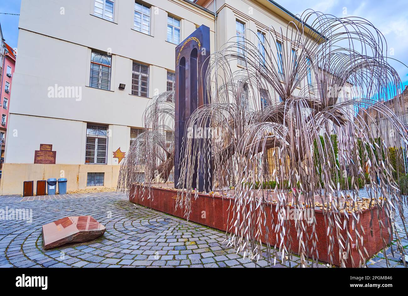 BUDAPEST, HUNGARY - FEB 22, 2022: The Holocaust Memorial Tree (Emanuel ...