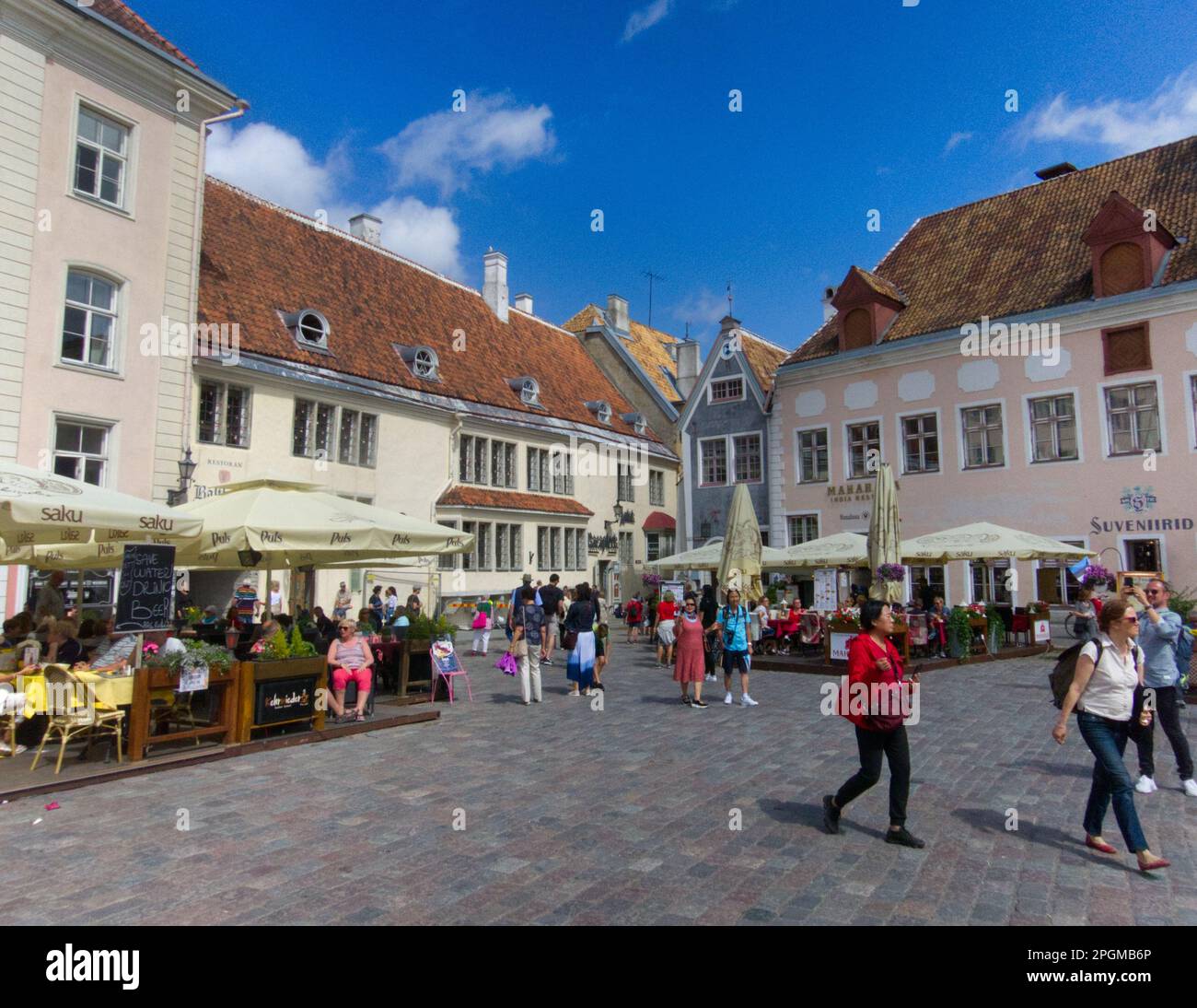 The Old Town District, Tallin, Estonia Stock Photo - Alamy