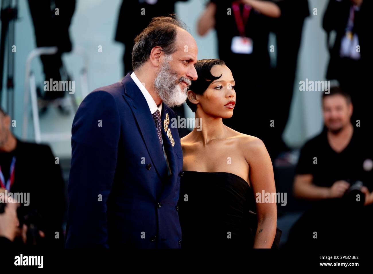 Venice, Italy, 10th September 2022, Taylor Russell & Luca Guadagnino ... Venice, Italy, 10th September 2022, Taylor Russell & Luca Guadagnino ...