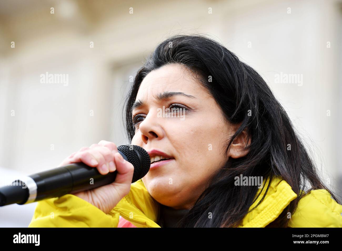 National Protest Day against retirement law project of Emmanuel Macron ...