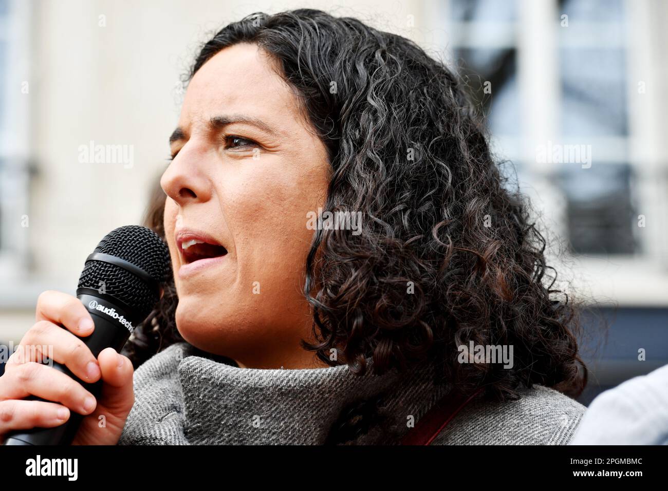Manon Aubry at National Protest Day against retirement law project of ...