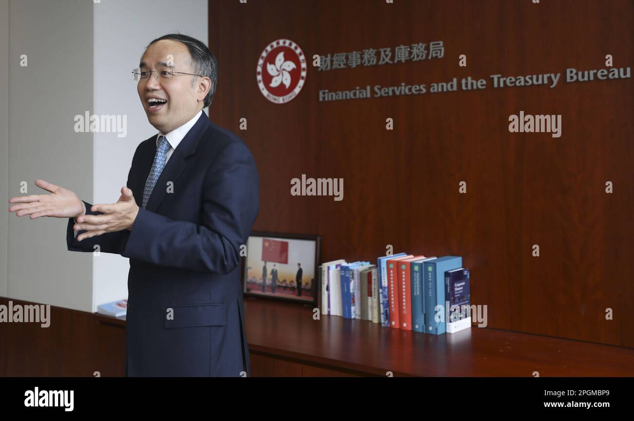 Secretary for Financial Services and the Treasury Christopher Hui Ching ...